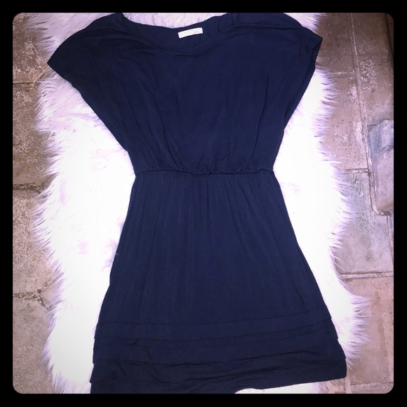 Dresses | 6 For 25 Lush Blue Dress W Wide Sleeves | Poshmark